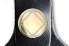 NA Two-side Key Fob with Engraved Gold-finish Clasp Holder | Narcotics ...